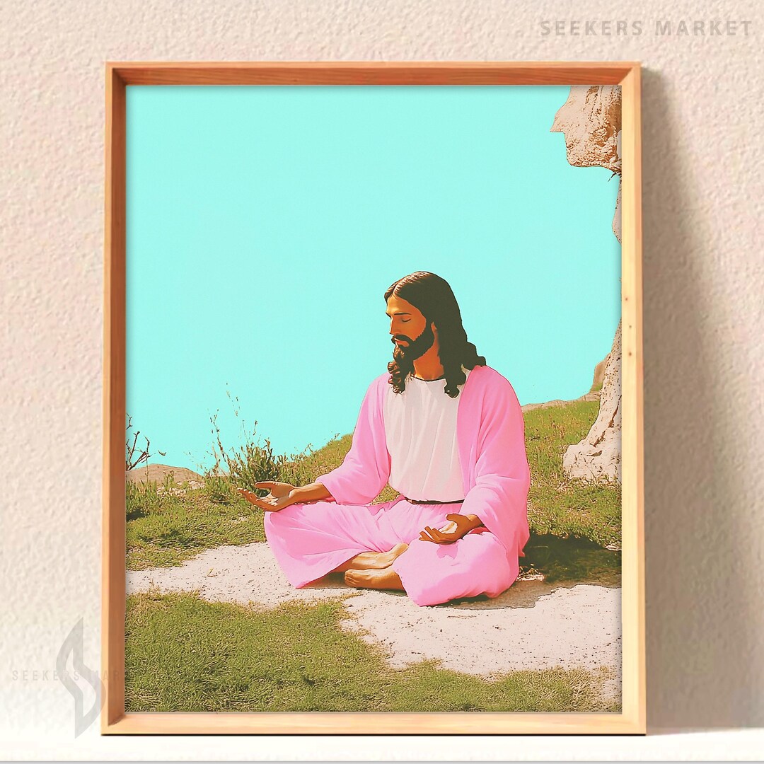 Jesus Pop Art Print, Christian Boho Home Decor (digital Download) - Etsy