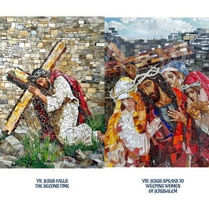 Stations of the Cross Art Series Pack Lent Confirmation Religious Decor ...