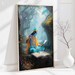 Krishna Art Print Writing Gita Forest Painting Bhagavad Gita Art Lord Krishna Hindu Decor Krisna ...
