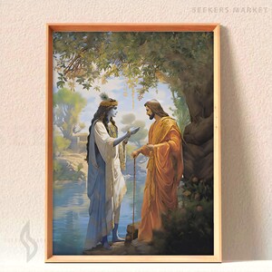 Lord Jesus Lord Krishna Art Print Chakra Yoga Meditation Guru Sage ...