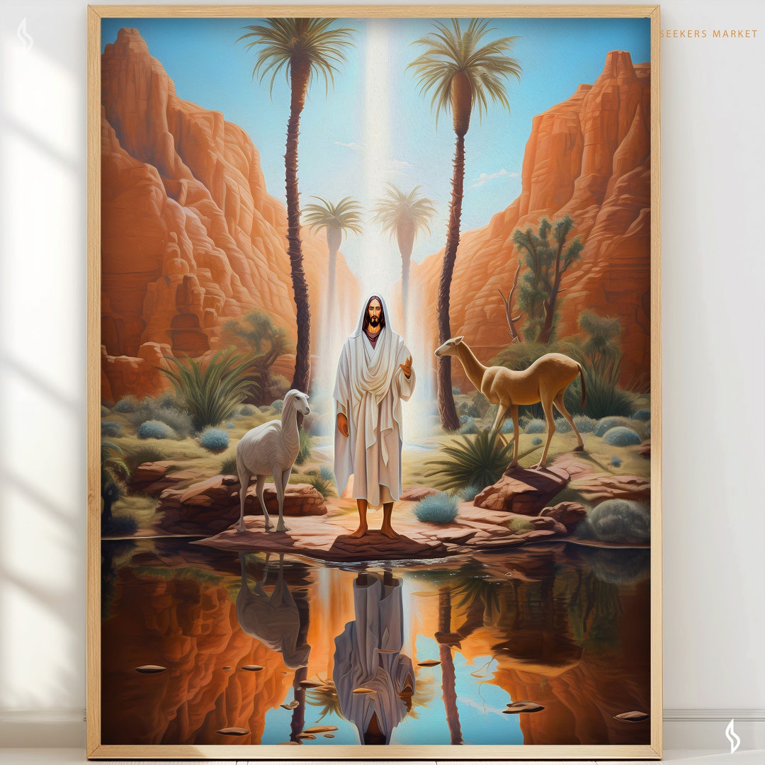 Existentialist Lamb Christian Art Psychedelic Jesus Art Christian Gift ...