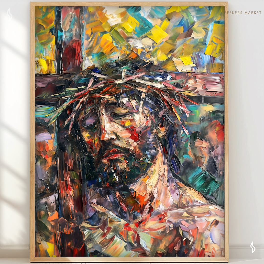 Stations of the Cross 2 Jesus Carries the Cross Christian Art Catholic ...