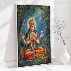 Hindu Decor Indian Gift Yoga Art Meditation Wall Decor Chakra Art ...