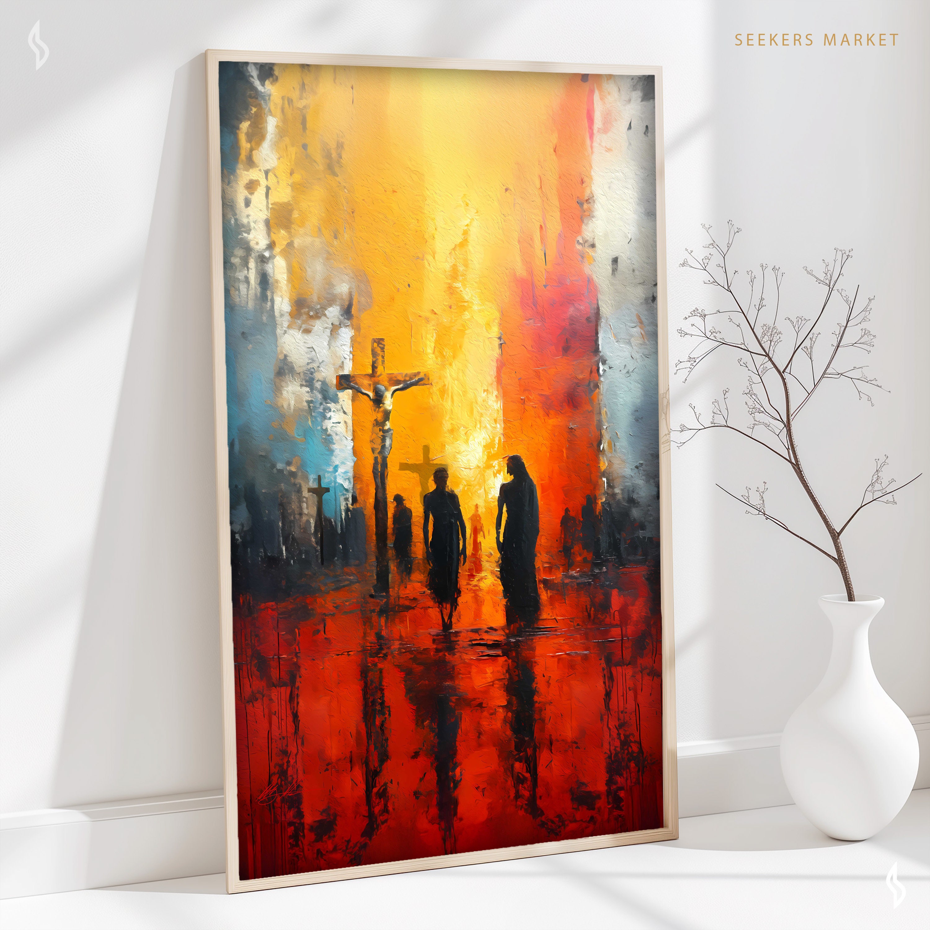 Good Friday Stations of the Cross Art 12 Jesus Dies on the Cross ...