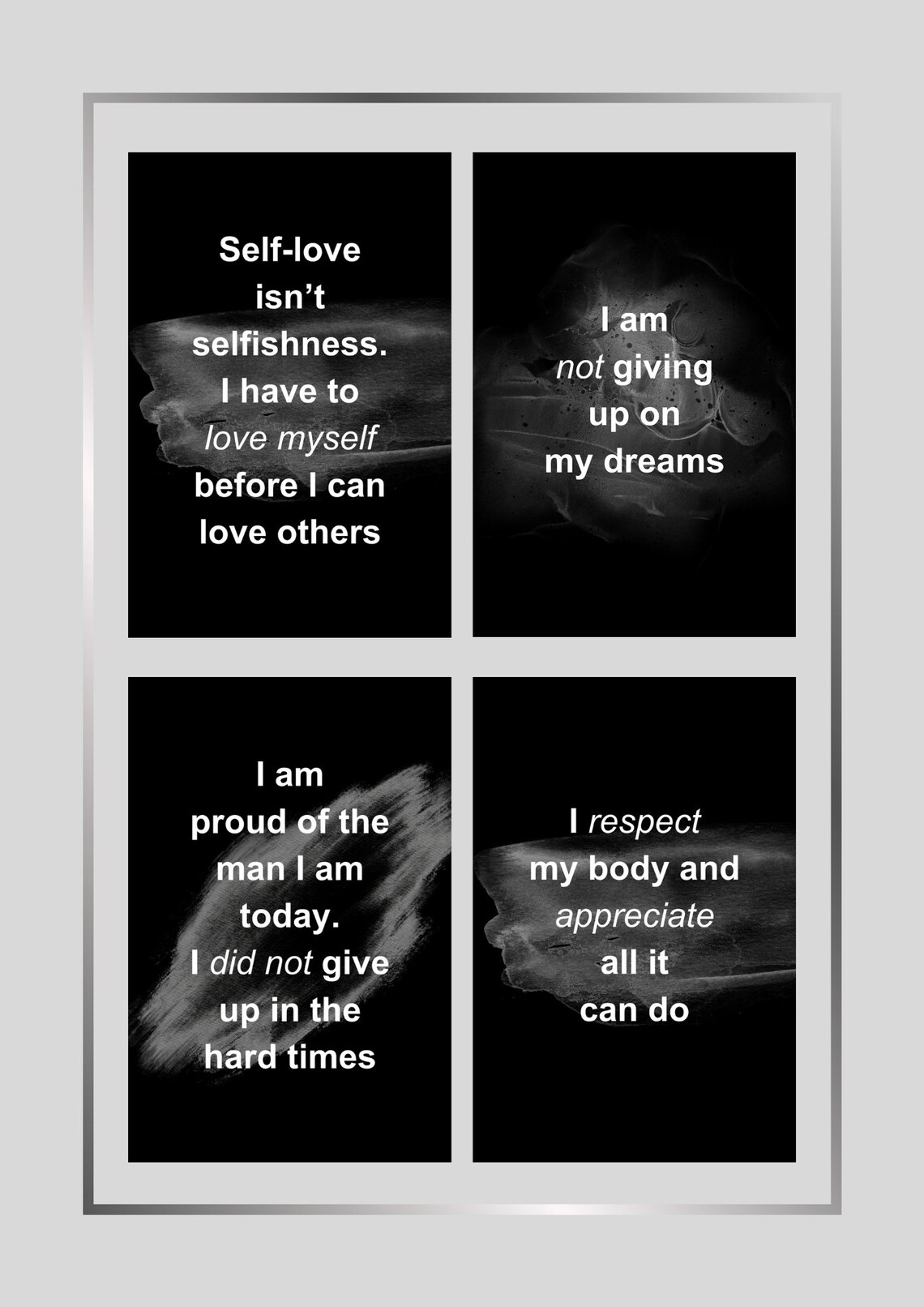 52 Affirmation Cards for Men, Printable Positive Cards for Men, Digital ...