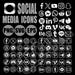 Silver Social Media Icons Bundle Transparent Social Icons Designs PNG ...