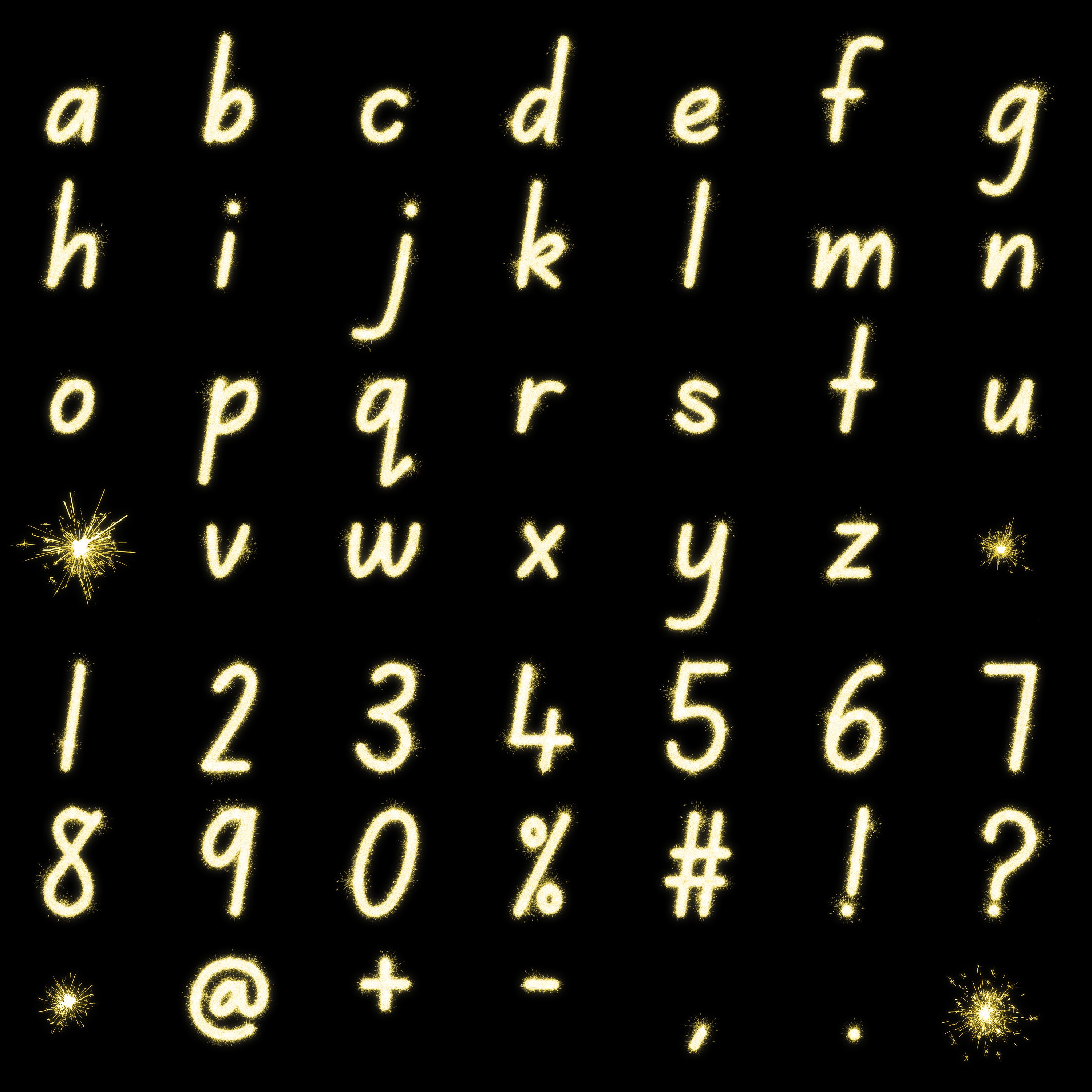 Sparklers Alphabet Designs Letters Font Wedding Screen Anniversary ...