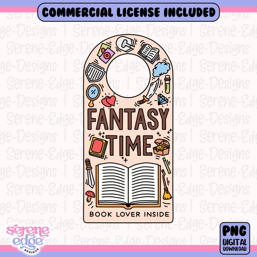 Fantasy Time Book PNG | Magical Door Hanger Reading Books Lover ...