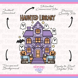 Book PNG, Haunted Library | Ghost Halloween Reading Bookish, Spooky ...