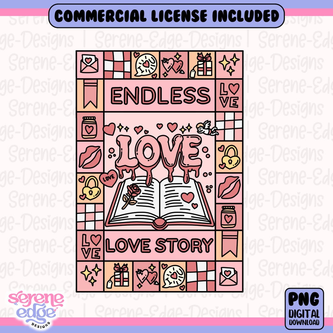 Romantasy Book PNG, Endless Love Story PNG | Smutty Romance Reading ...
