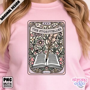 The Storyteller Romance Book PNG, Floral and Heart Girlie | Smutty ...