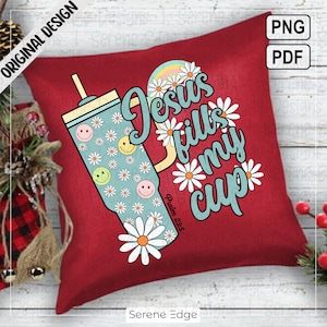 Jesus Fills My Cup PNG, Psalm 23:5 PNG Faith, Christian & Religious ...