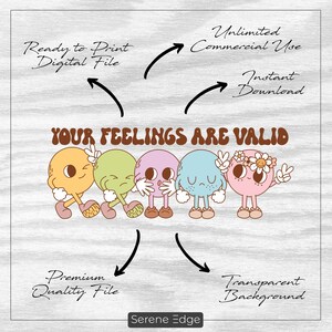 Mental Health PNG, Your Feelings Are Valid | Inspirational Motivational ...