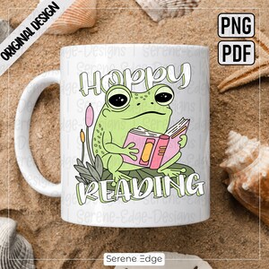 Book PNG, Hoppy Reading | Frog Books Lover, Bookish Self Love Mental ...