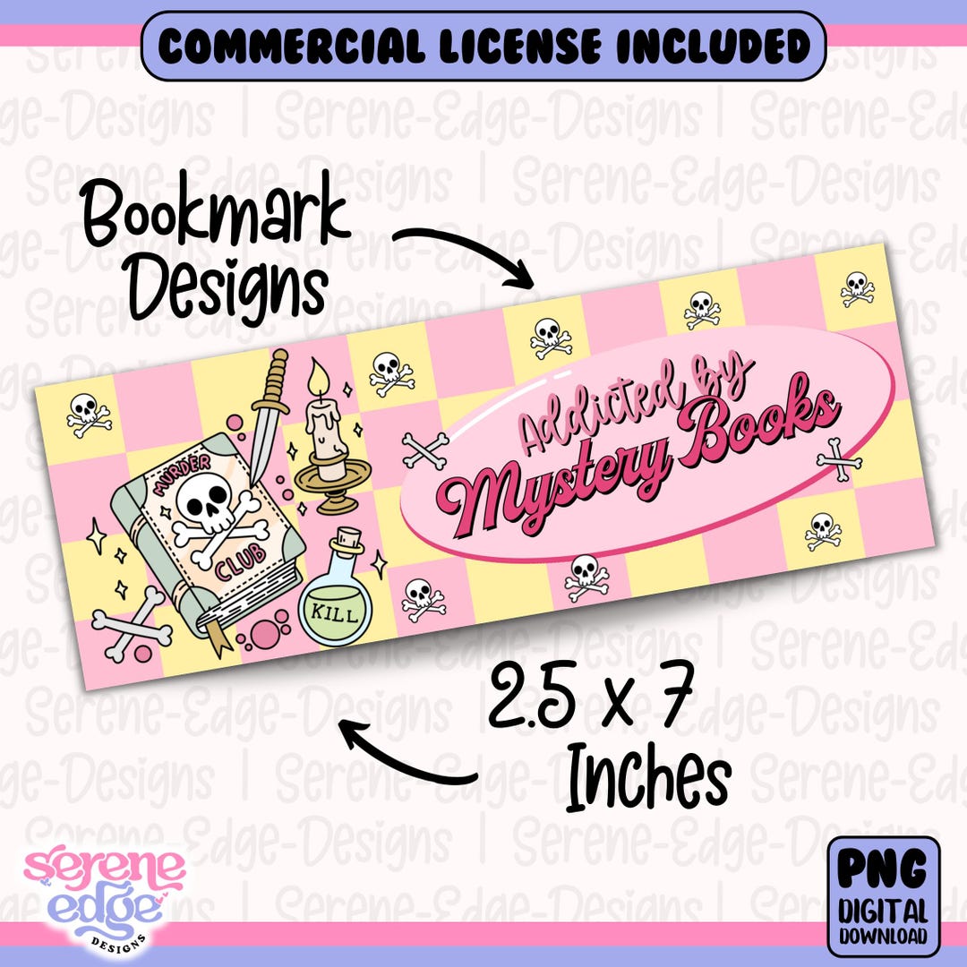 Bookmark PNG, Addicted by Mystery Books | Thriller, Murder and Suspense ...