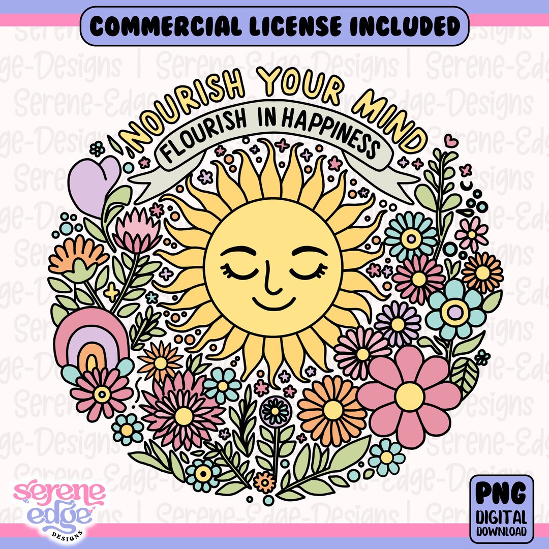 Mental Health PNG, Nourish Your Mind | Inspirational Motivational Self ...