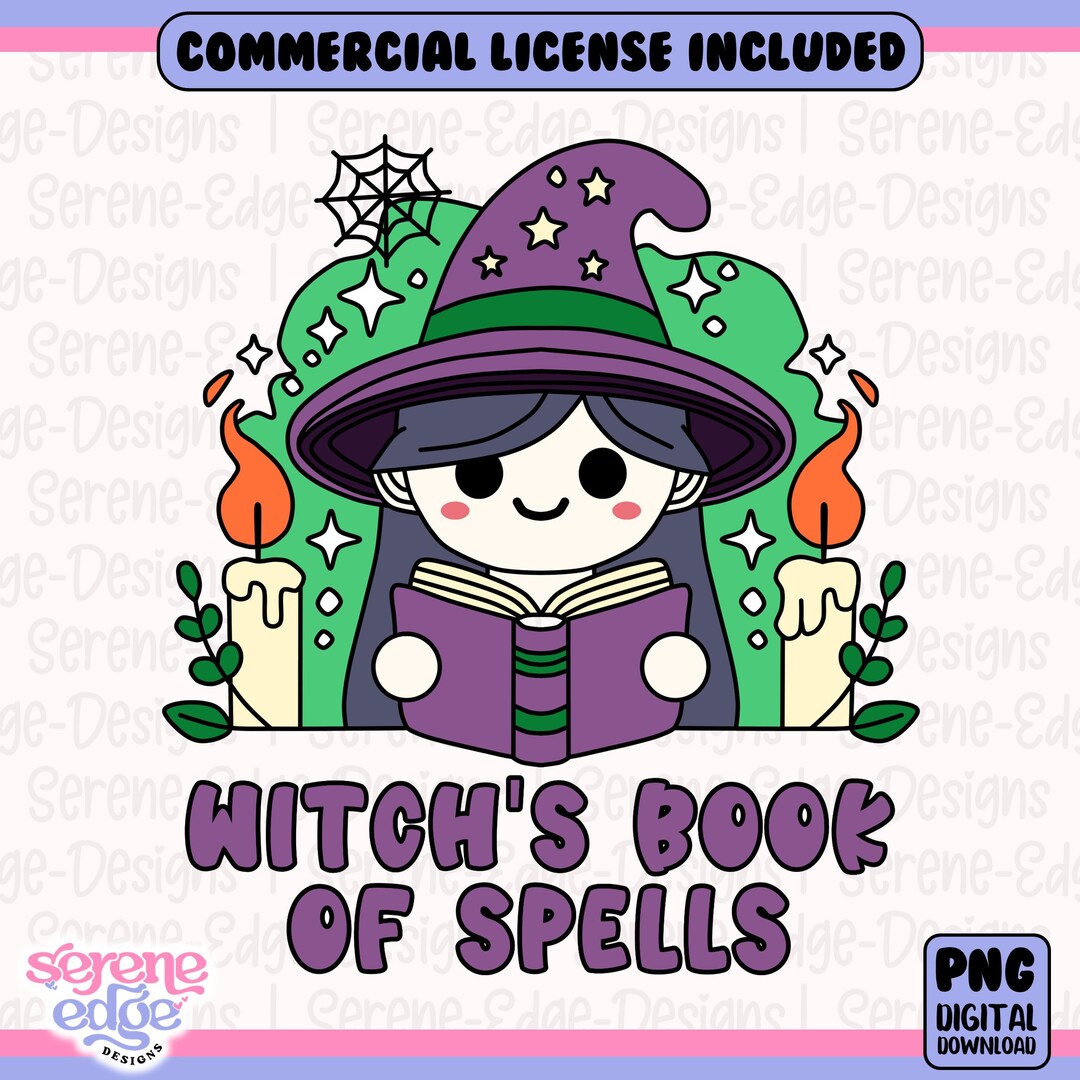 Book PNG, Witchs Book of Spells | Halloween Reading Books Lover, Spooky ...