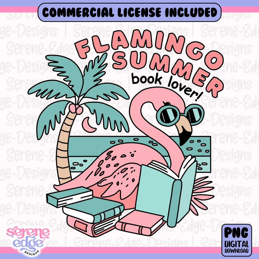 Book PNG, Flamingo Summer | Reading Books Lover, Bookish Mental Health ...