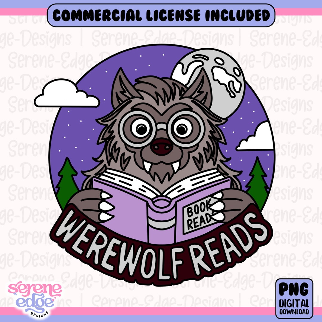 Book PNG, Werewolf Reads | Spooky Halloween Books Lover, Scary Bookish ...