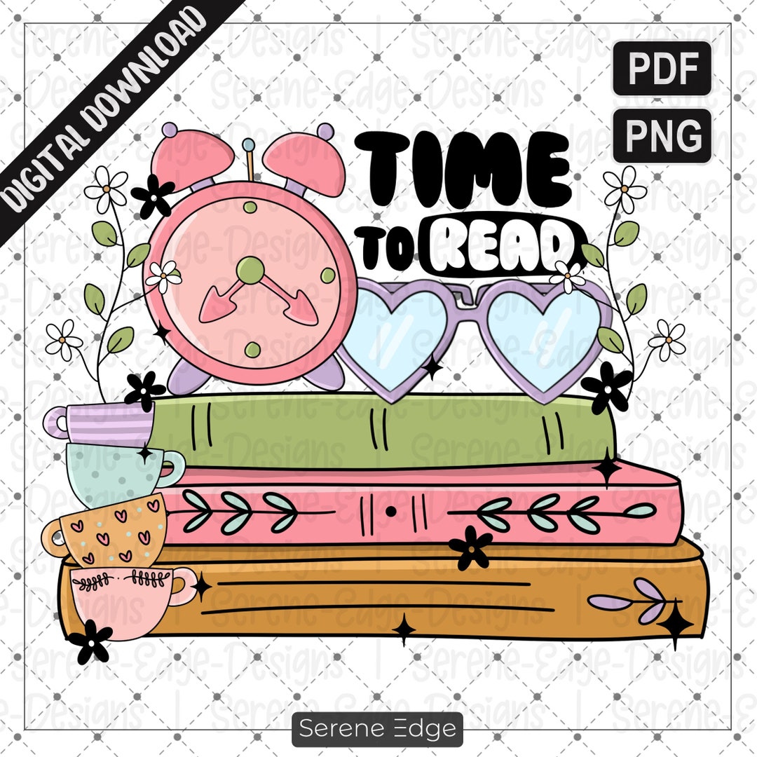 Book PNG, Time to Read | Reading Books Lover Nerd, Book Reader TBR Worm ...