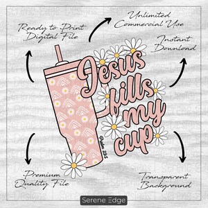 Jesus Fills My Cup PNG, Psalm 23:5 PNG | Faith Christian & Religious ...