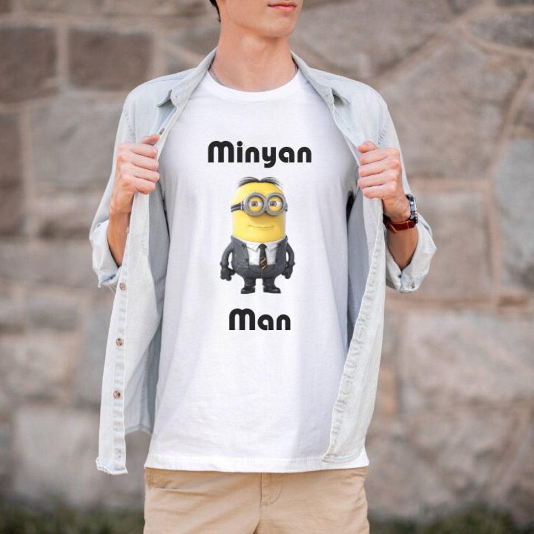 Minyan Man Minion Man Minion Movie Jewish Shirt Bar Mitzvah Shirt Bar ...