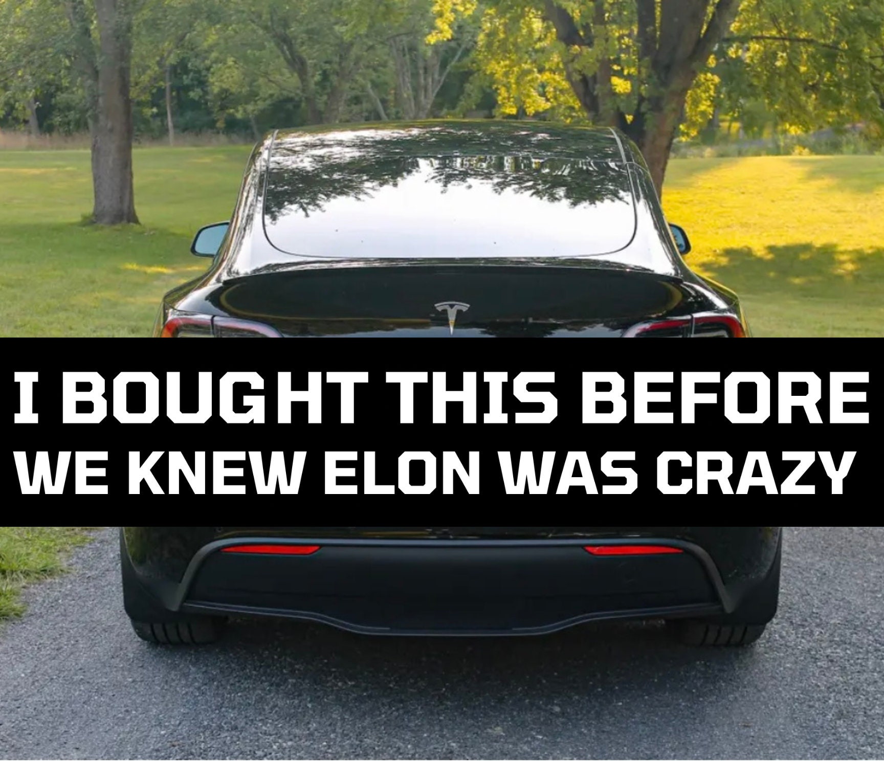 Tesla Owner Bumper Sticker, I Bought This Before ELON WENT CRAZY, Tesla ... Tesla Owner Bumper Sticker, I Bought This Before ELON WENT CRAZY, Tesla ...