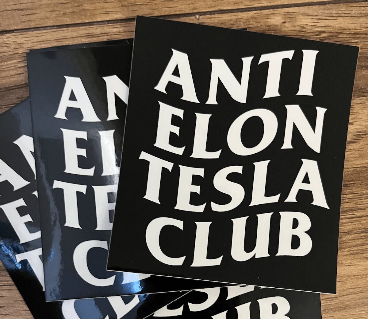 Anti Elon Tesla Club Car Bumper Sticker Decal Tesla Regret Musk Is