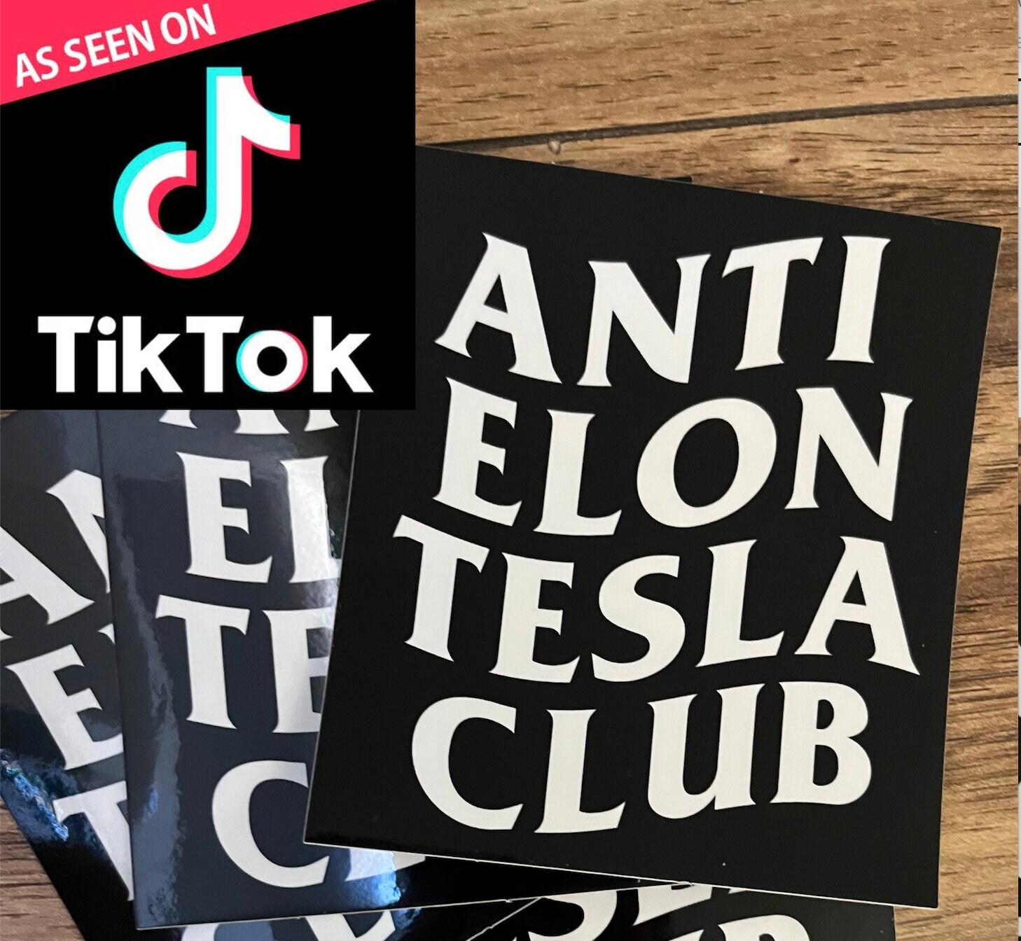ANTI-ELON Tesla CLUB Car Bumper Sticker Decal Tesla Regret Musk is ...