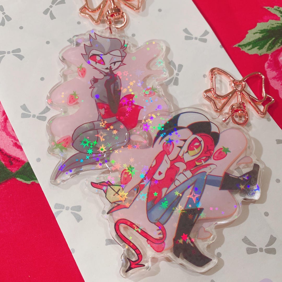 Strawberries and Cream Stolas and Blitz Keychains - Etsy