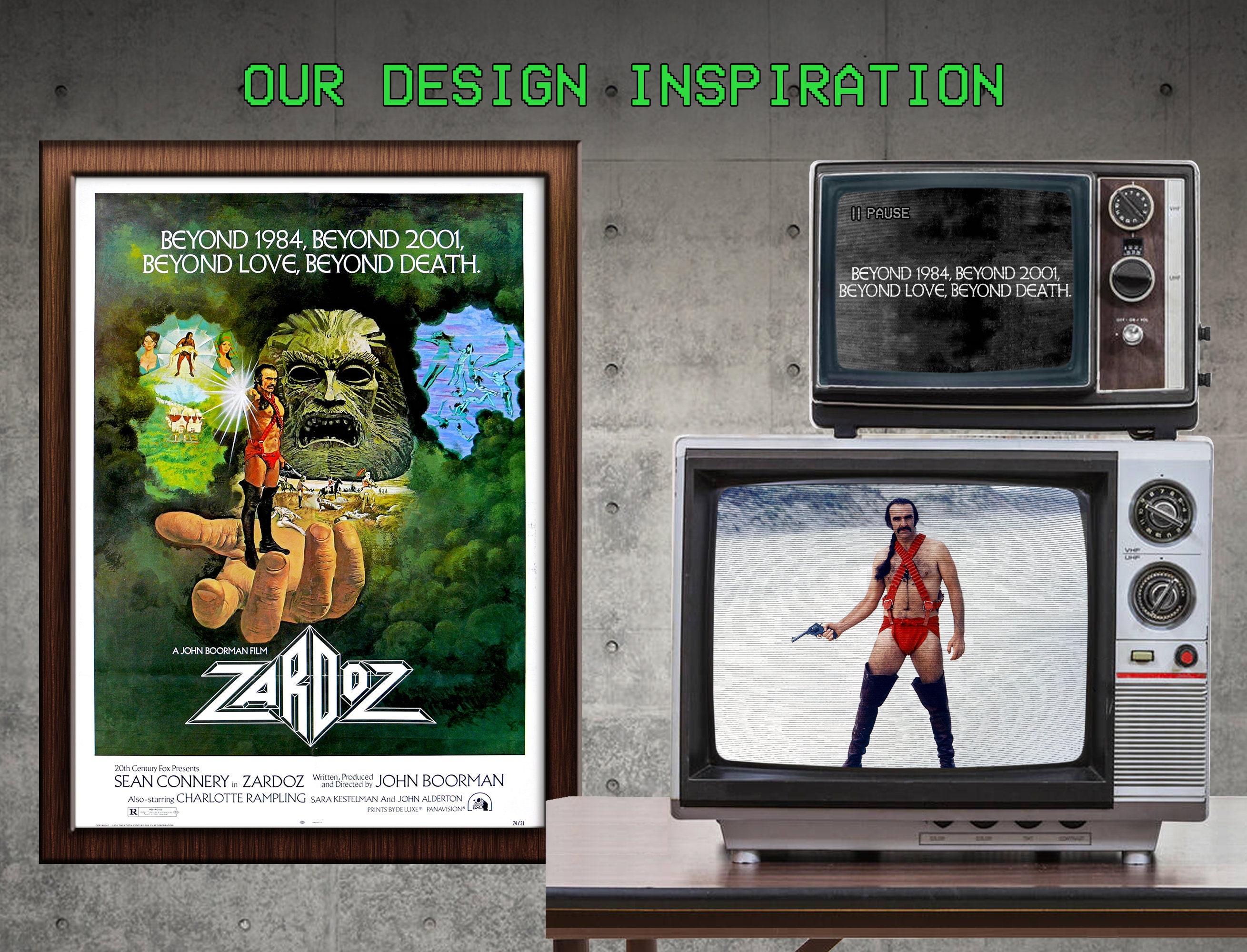 Zardoz Zed Sean Connery Retro Shirt James Bond B Movie Logans Run ...