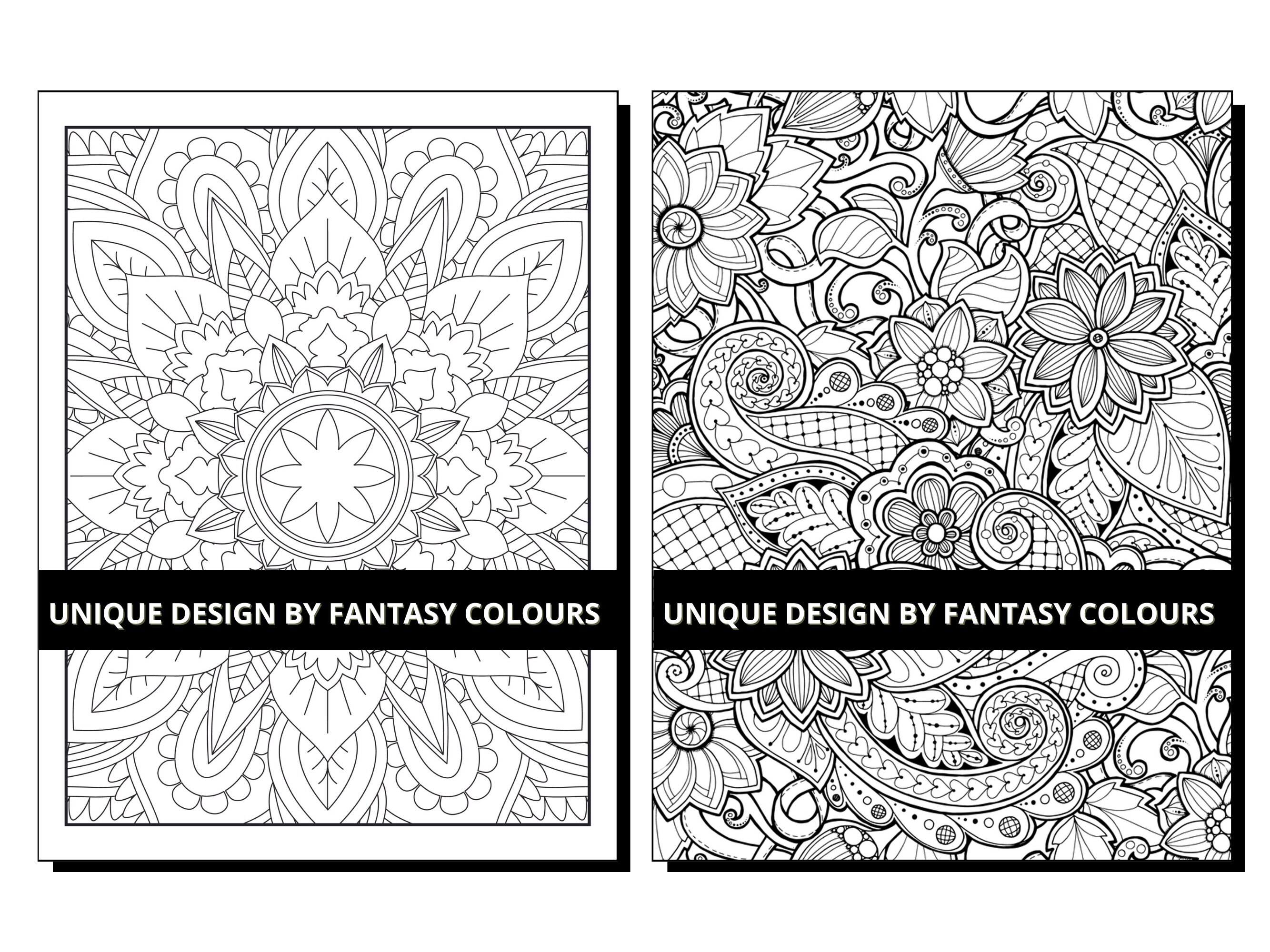 BEST Mandala Coloring Pages Zentangle Pattern Coloring Gift Idea for ...