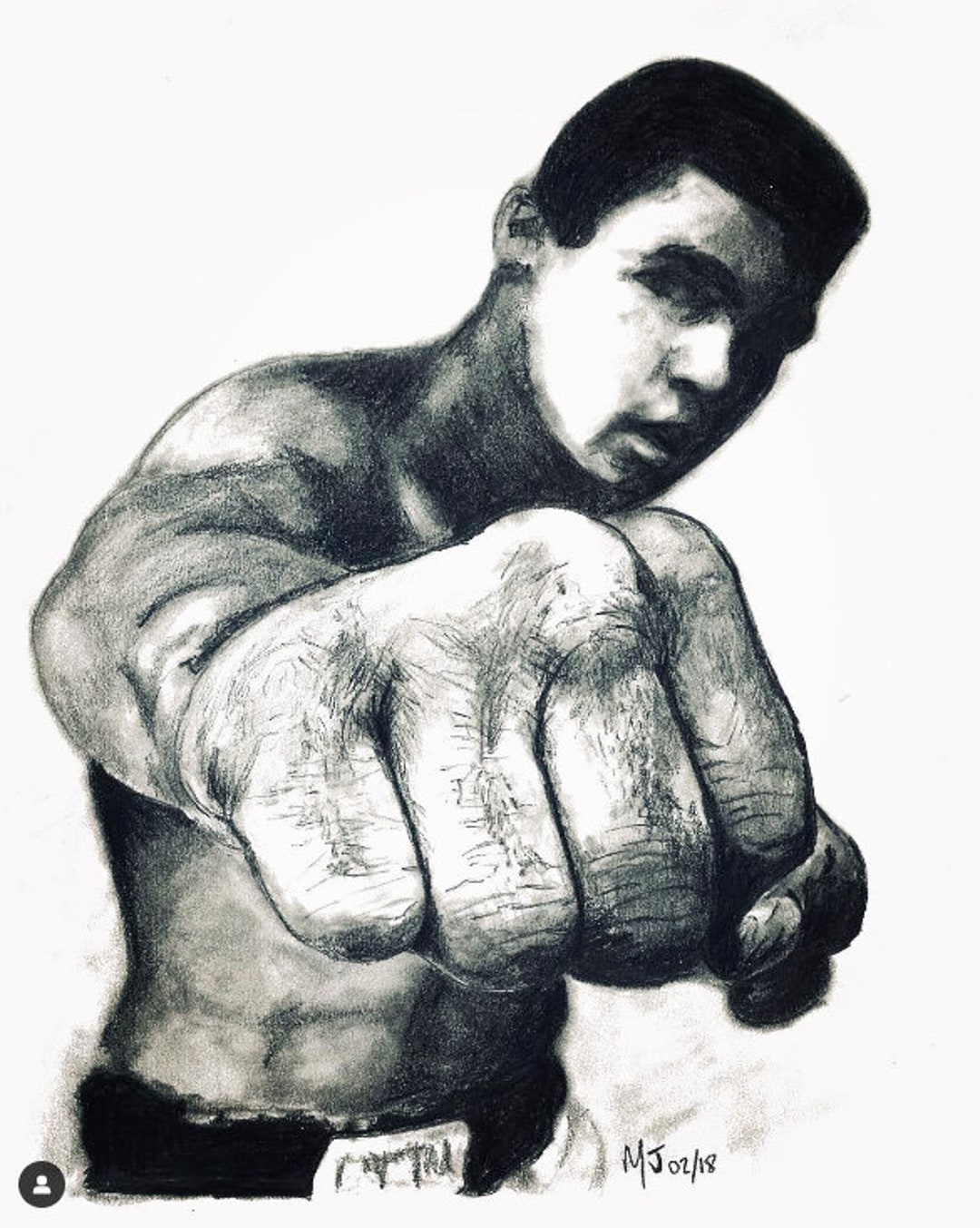 Muhammad Ali Pencil Sketch - Etsy