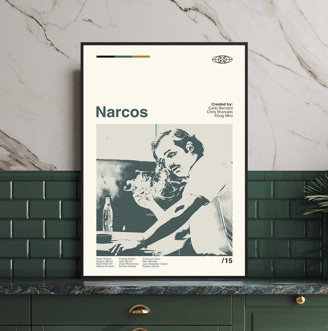 Narcos Poster, Narcos Print, Narcos Art, Narcos Modern Poster, Classic ...