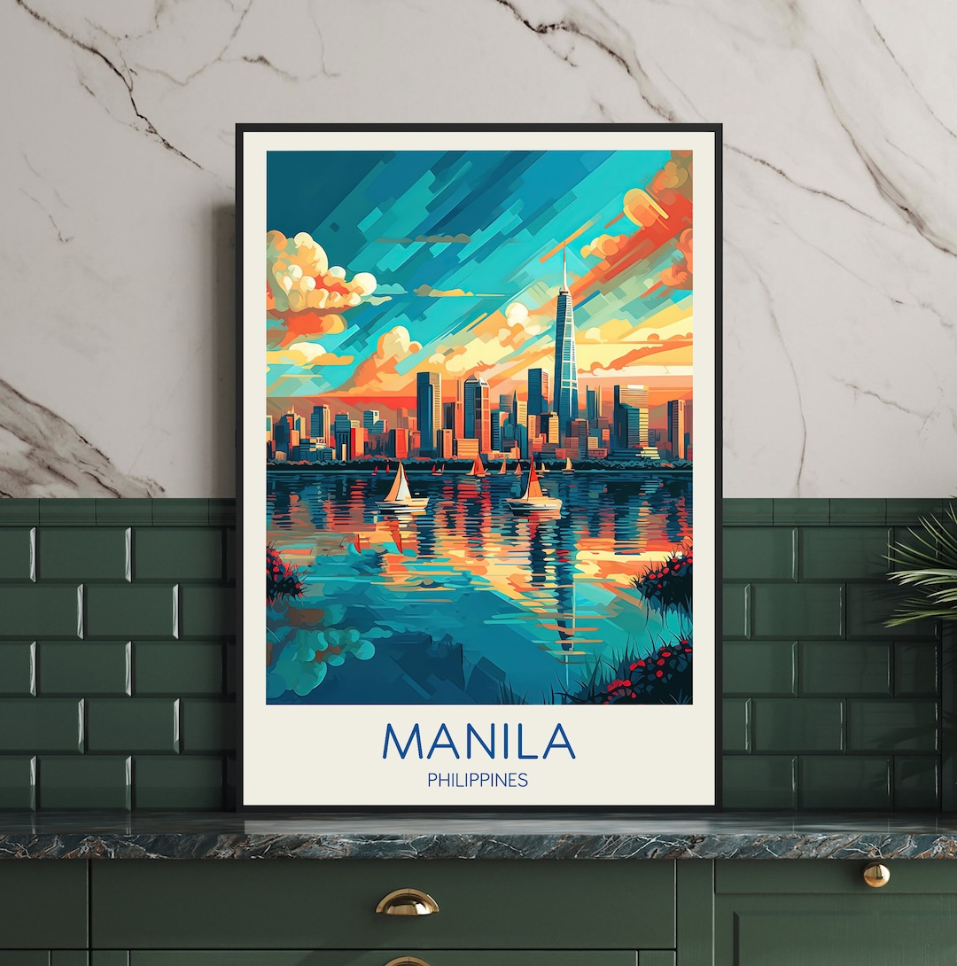 Manila Travel Poster Philippines Poster Manila Poster - Etsy