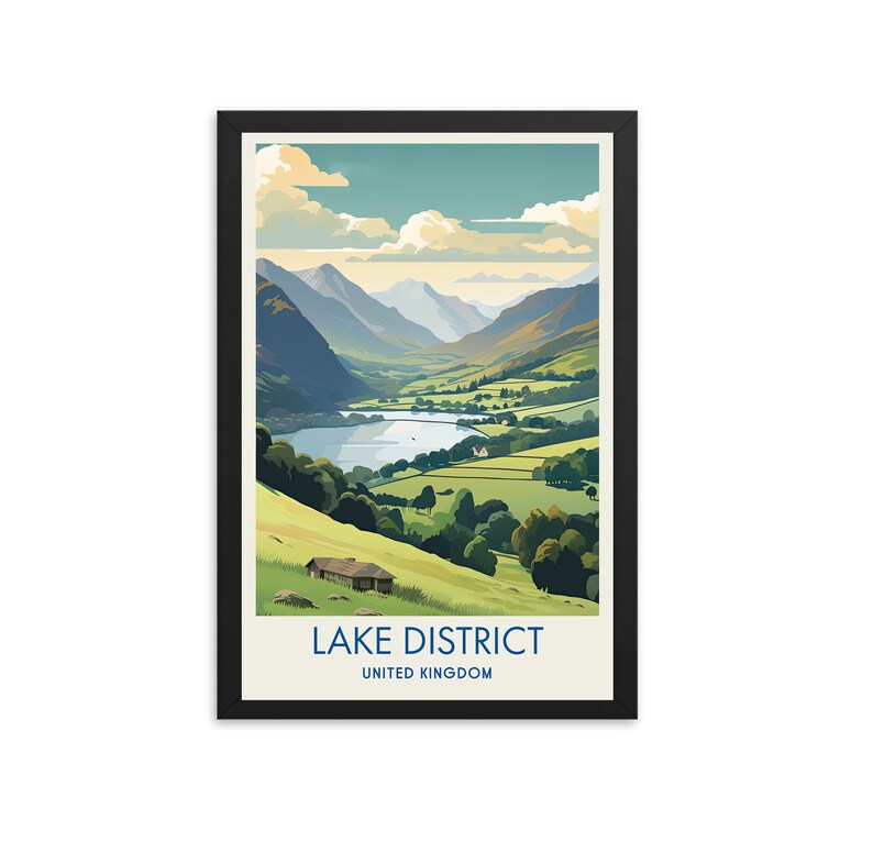 Lake District Poster England Poster Lake District Print - Etsy