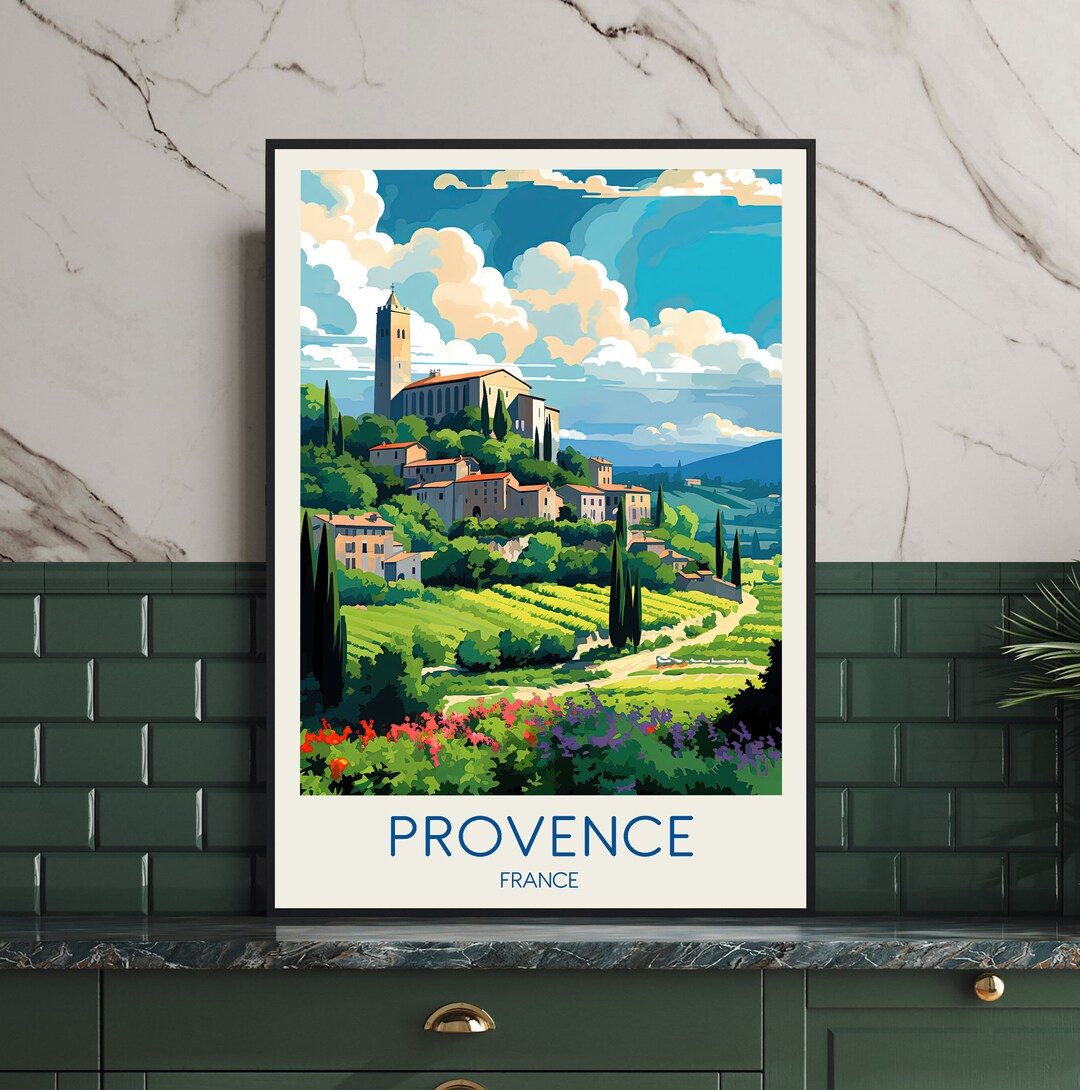 Provence Travel Poster, France Poster, Provence Poster, Provence Print ...
