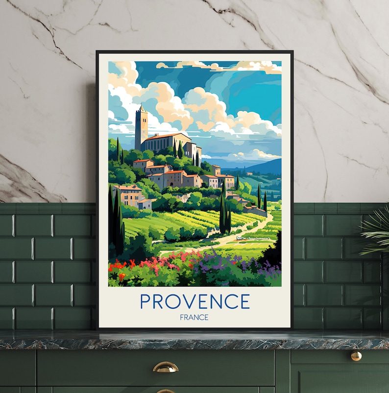 Provence Travel Poster, France Poster, Provence Poster, Provence Print ...
