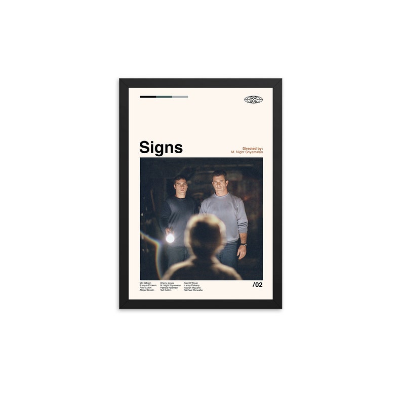 Signs Poster M. Night Shyamalan Movie Poster Retro Modern - Etsy