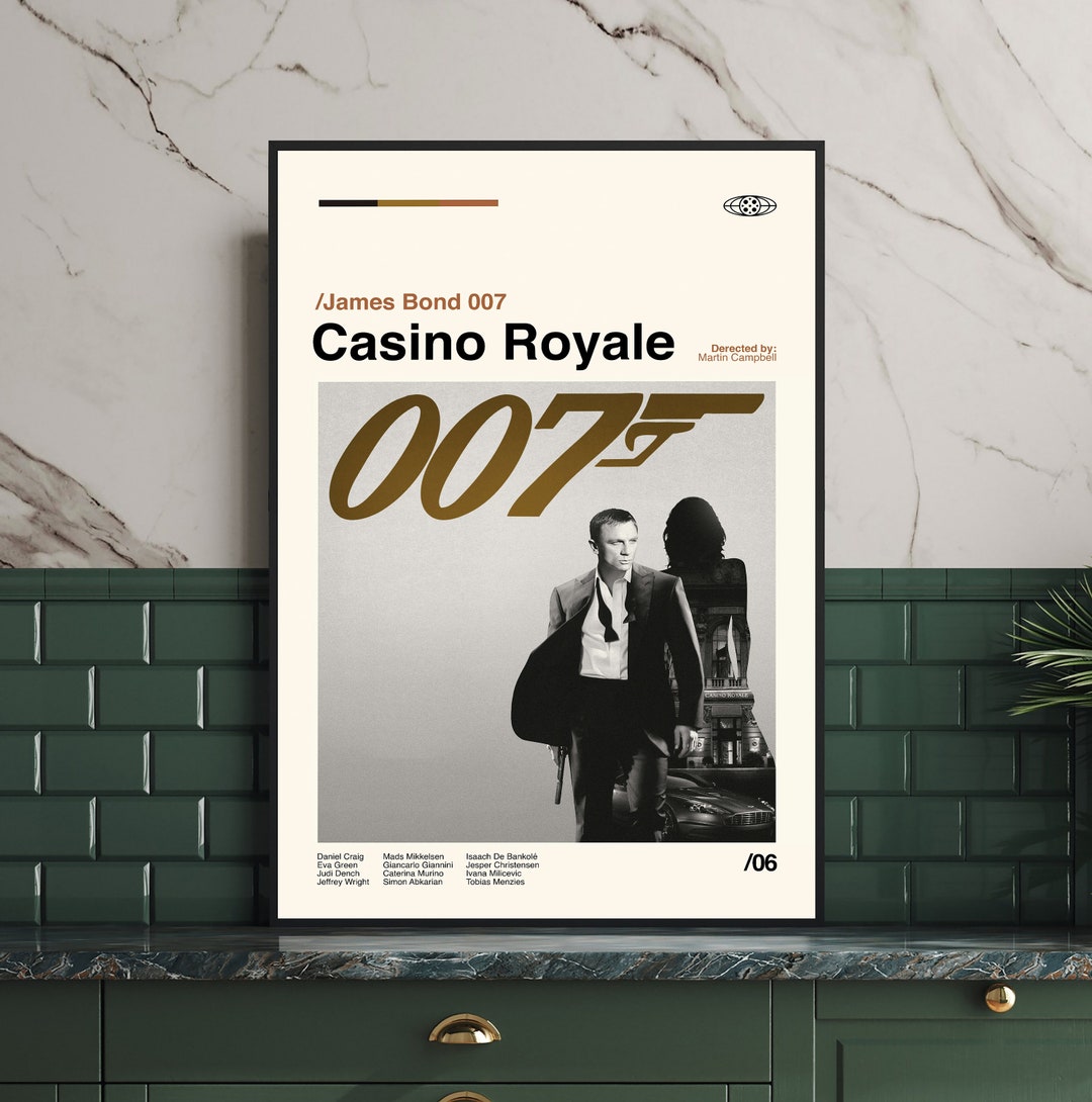 James Bond 007 Poster, James Bond Poster, Retro Movie Poster ...