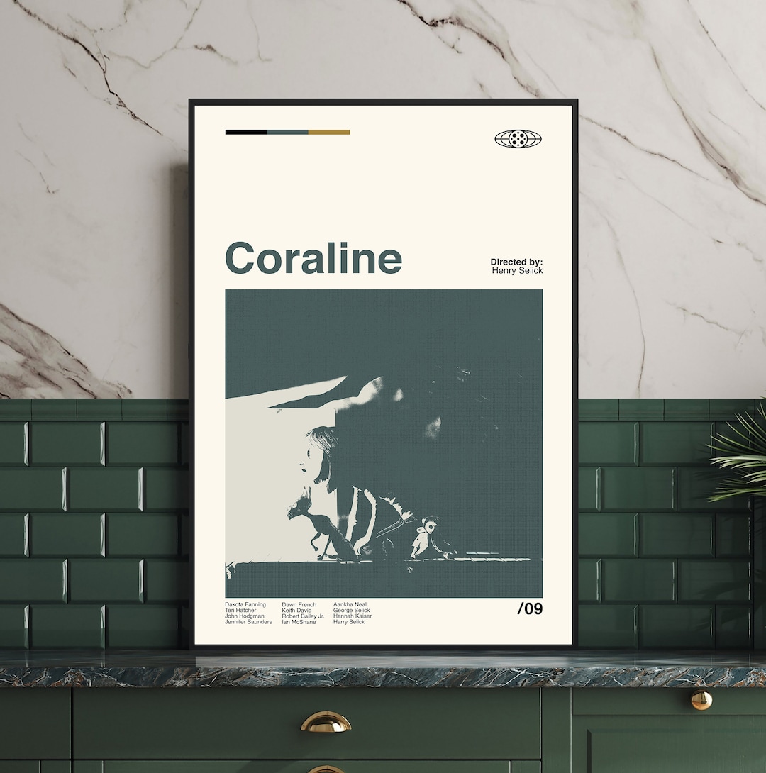 Coraline Movie Poster, Coraline Poster, Coraline Vintage, Movie Poster ...