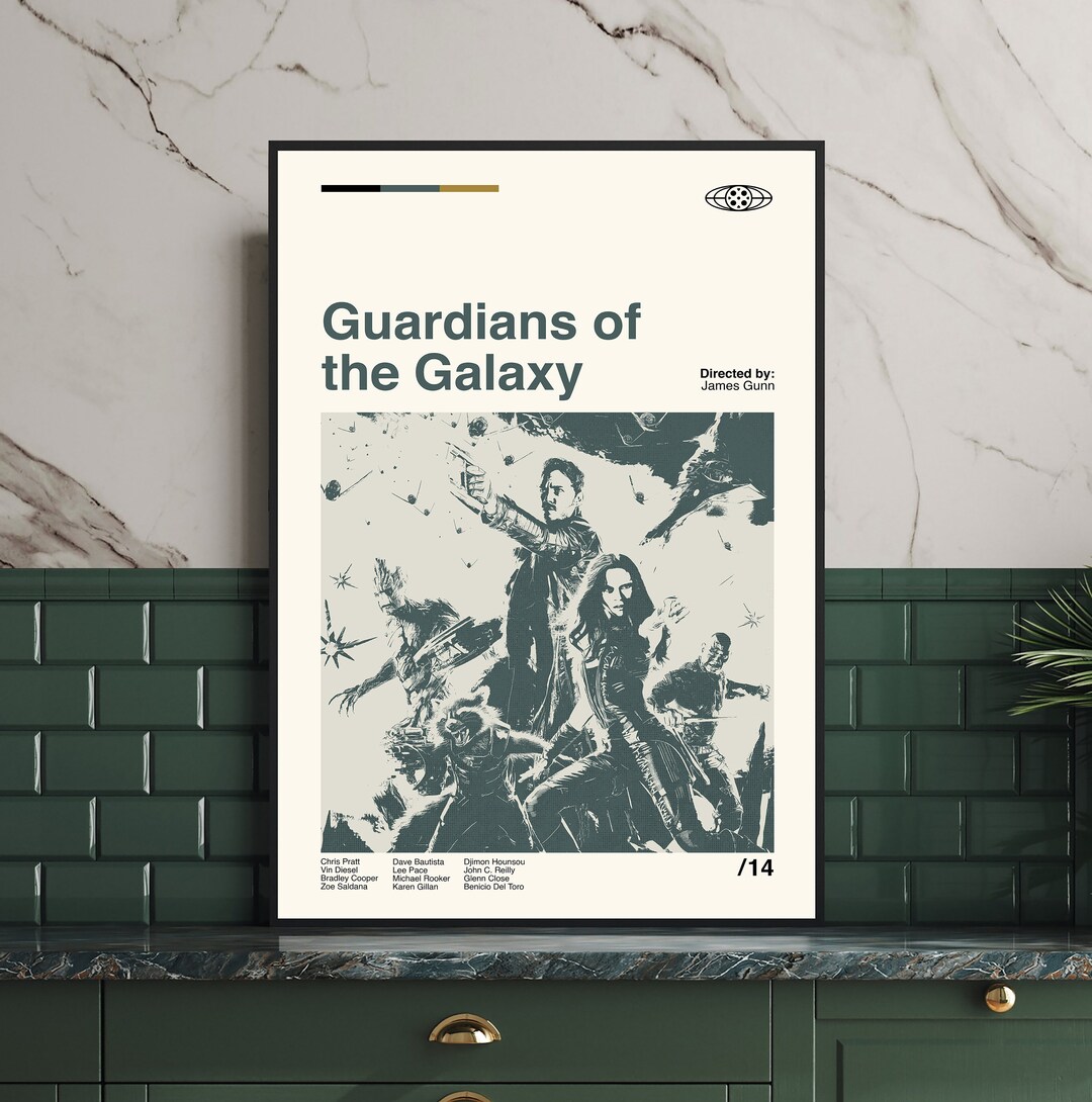 Guardians of the Galaxy Movie Poster, Minimalist Movie Poster, Art ...