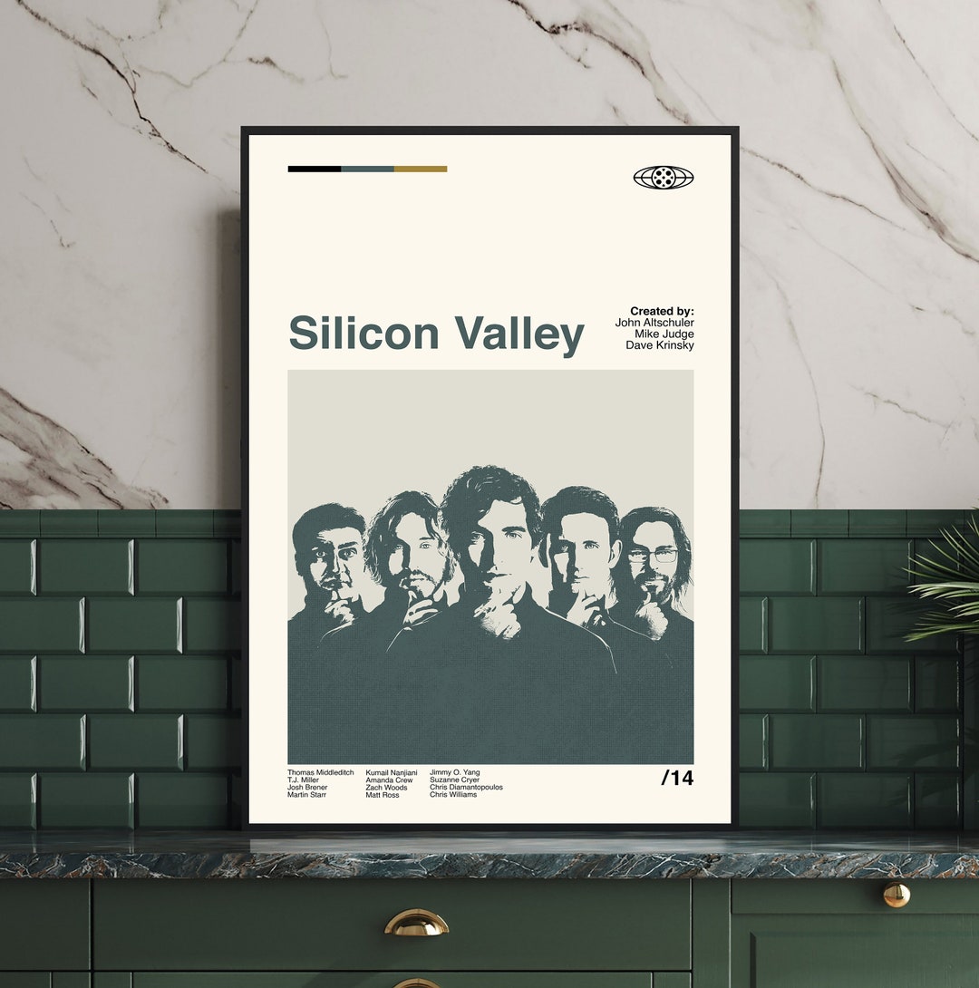 Silicon Valley Poster, Silicon Valley Print, Silicon Valley Art, Wall ...