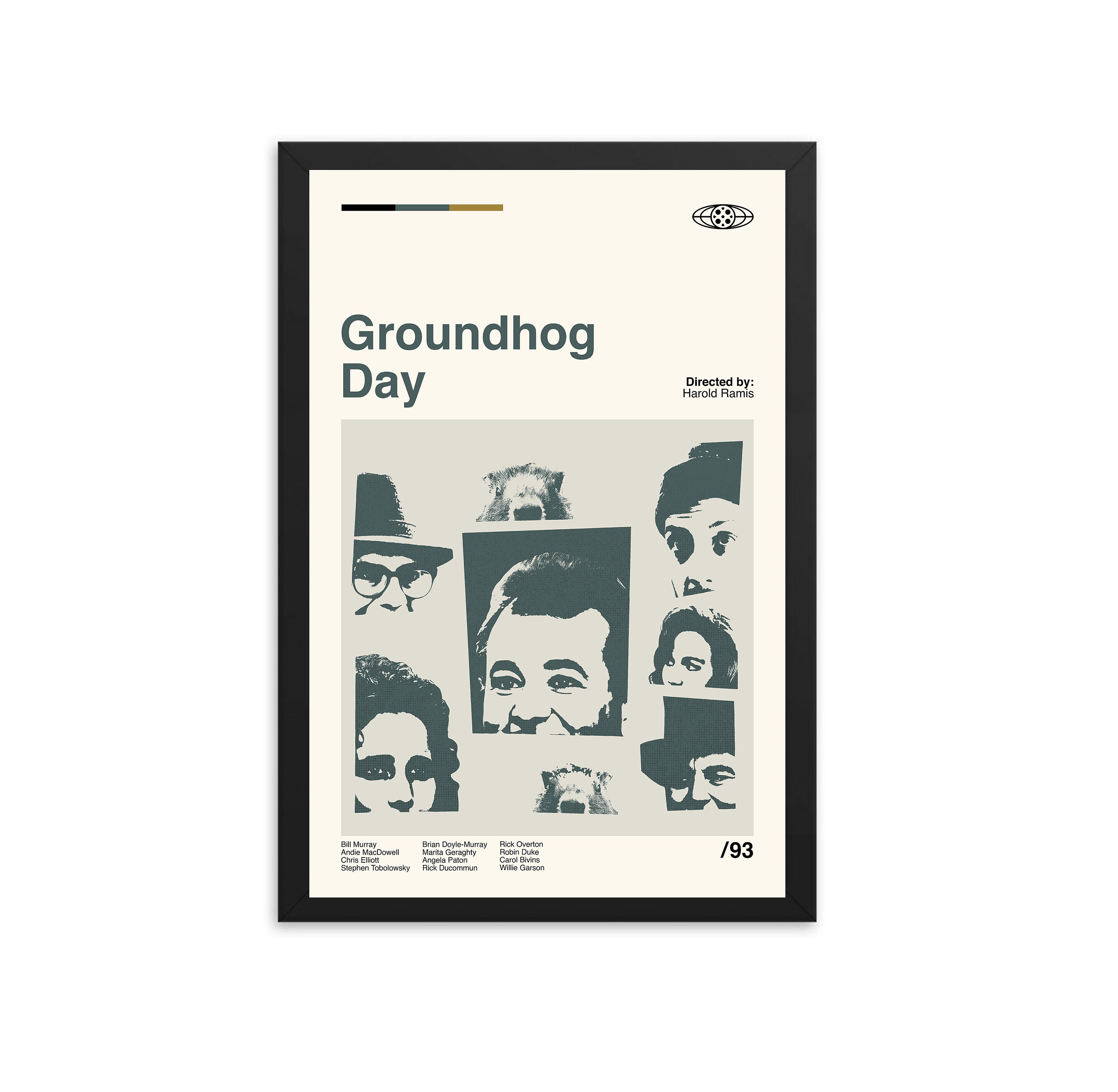 Groundhog Day Poster, Groundhog Day Movie, Minimalist Movie Poster ...