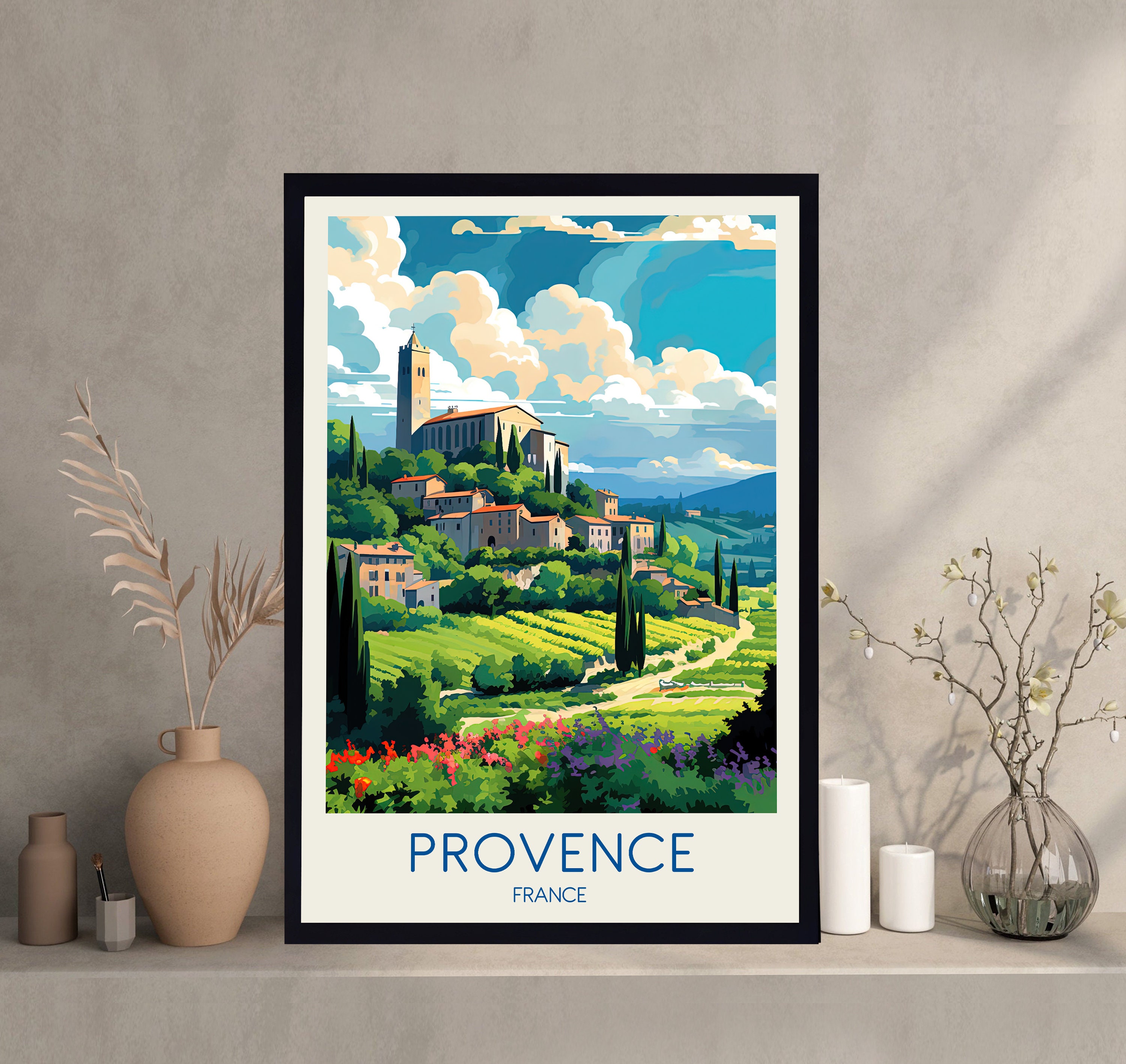 Provence Travel Poster, France Poster, Provence Poster, Provence Print ...