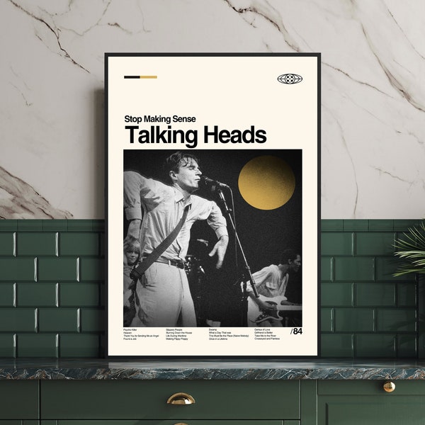 Talking Heads Poster - Etsy