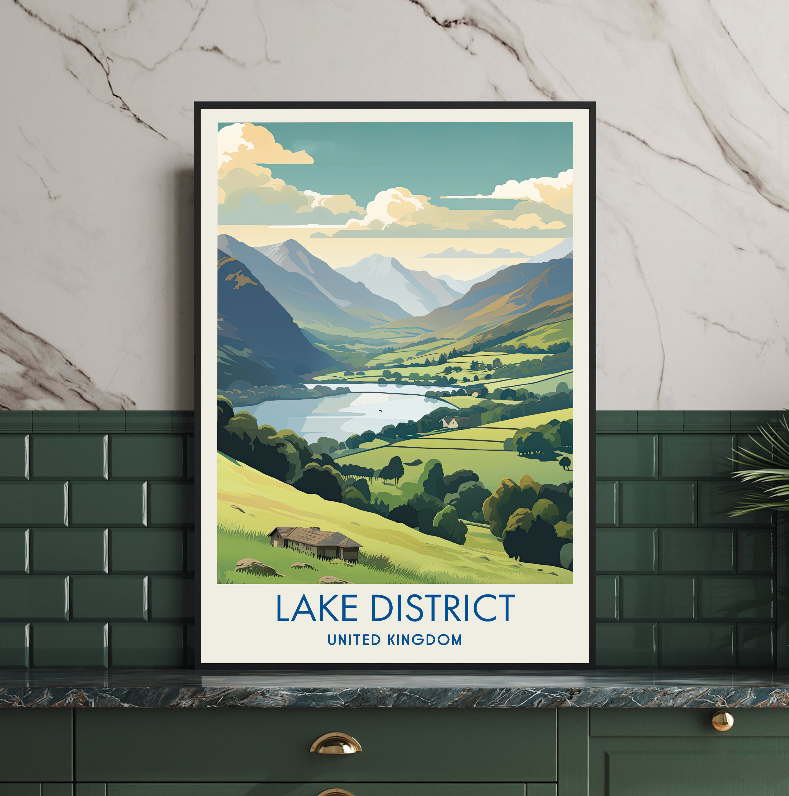 Lake District Poster England Poster Lake District Print - Etsy