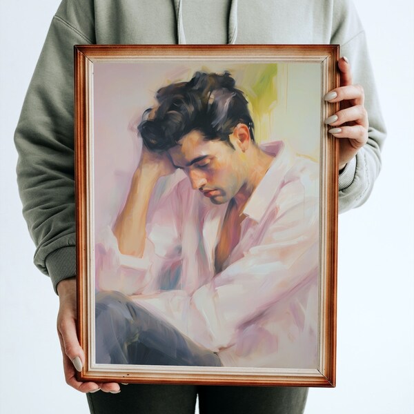Male Painting - Etsy