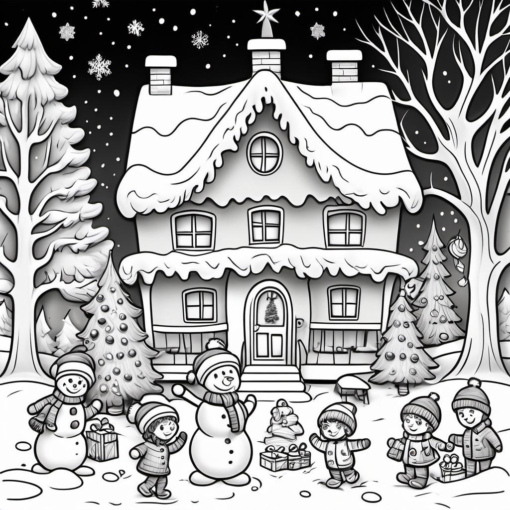 Printable Christmas Colouring - Etsy UK