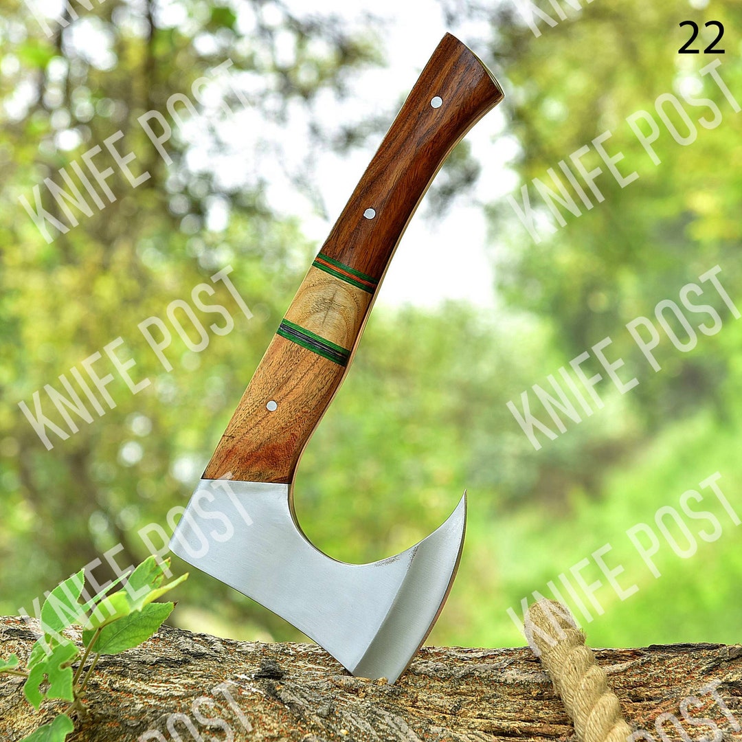 Hatchet Full Tang , Hand Forged Carbon Steel Short Handle Hatchet Free ...